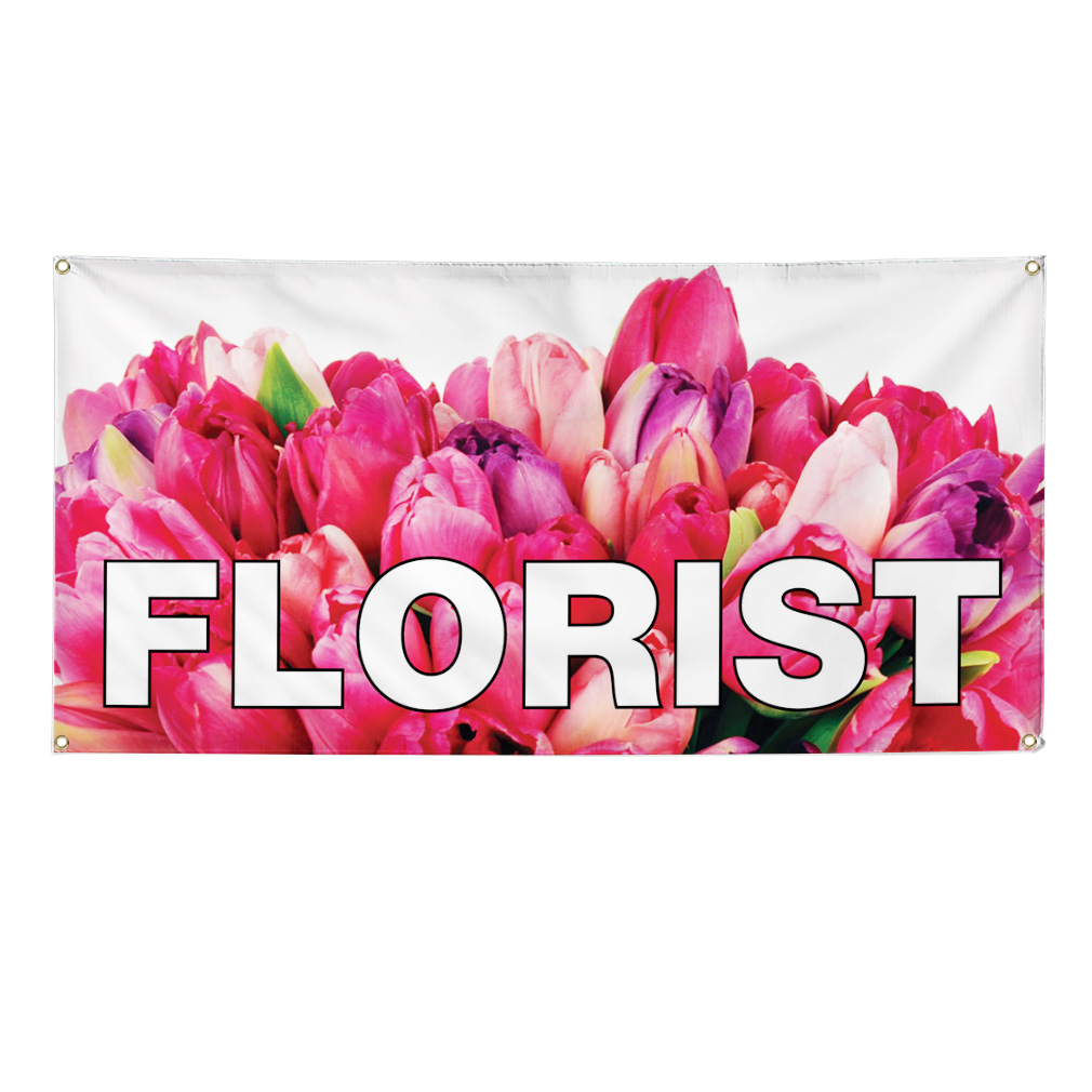 Vinyl Banner Multiple Sizes Florist Outdoor Advertising Printing I ...