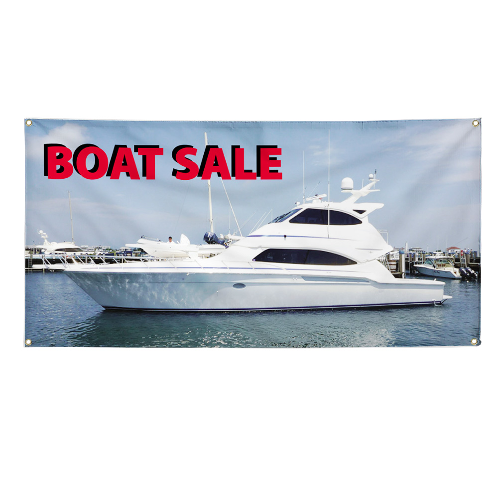 Vinyl Banner Multiple Sizes Boat Sale B Outdoor Advertising Printing ...