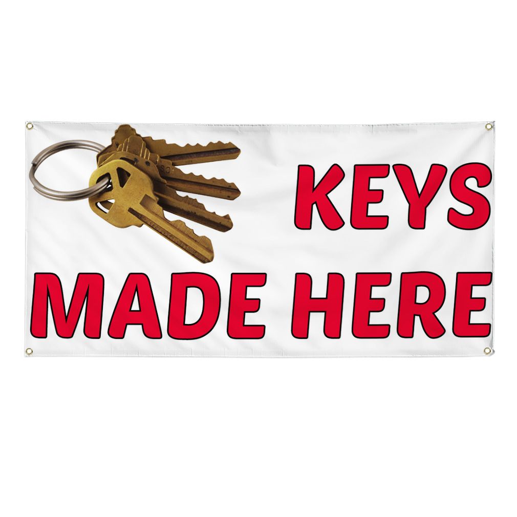 Vinyl Banner Multiple Sizes Keys Made Here C Advertising Printing ...