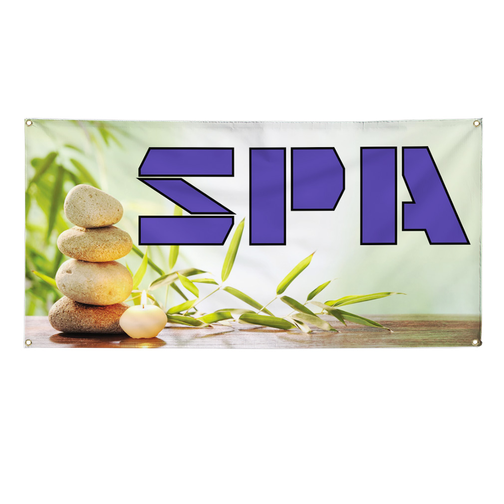 Vinyl Banner Multiple Sizes Spa B Outdoor Advertising Printing ...