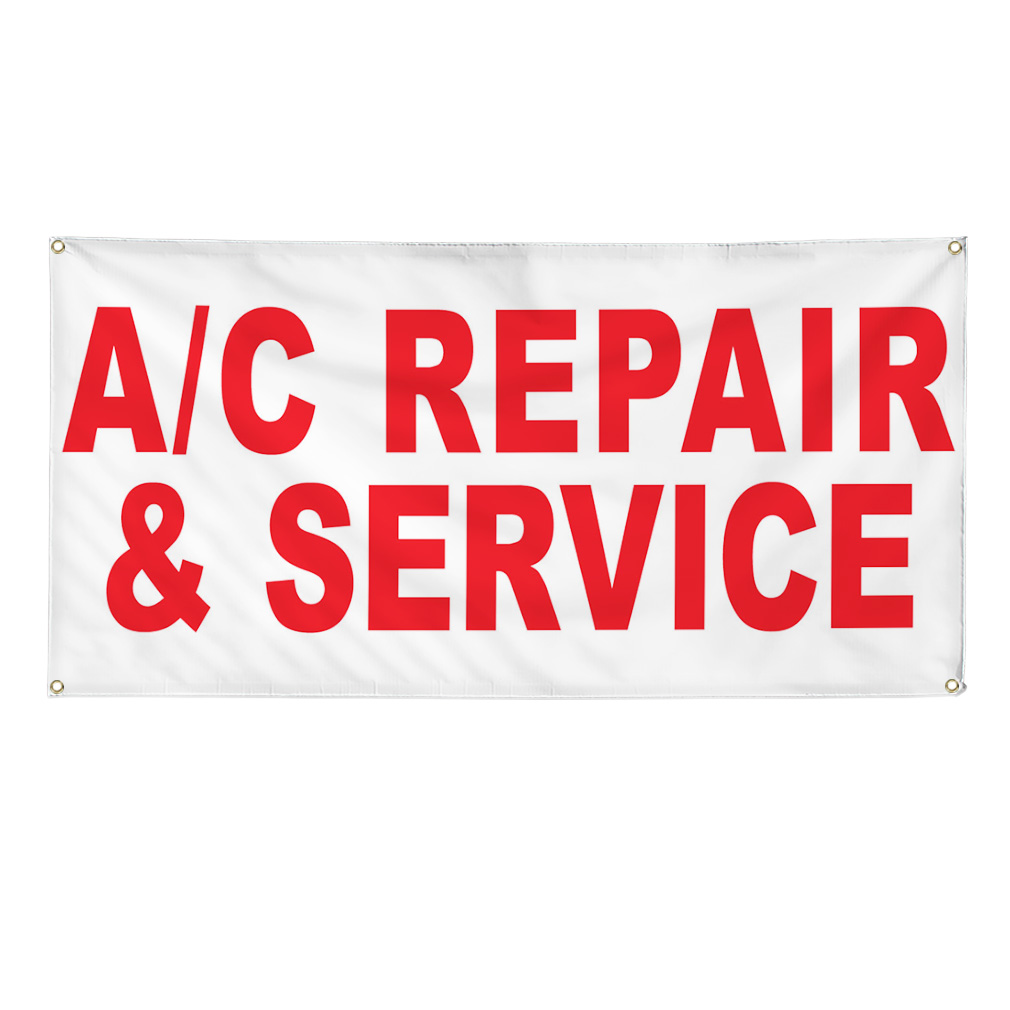 Vinyl Banner Multiple Sizes A C Repair Service Red Auto Car Repair Shop ...