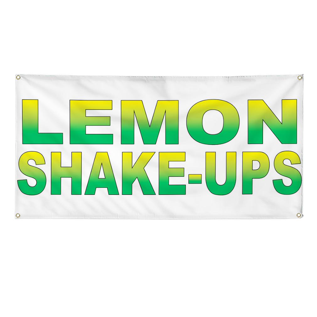 Vinyl Banner Multiple Sizes Lemon Shake-Ups Lime Food Bar Restaurant ...